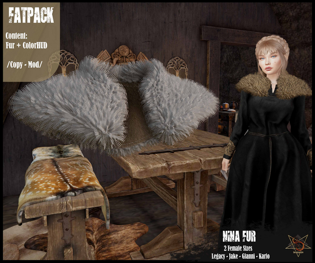 Second Life Marketplace Rks Fur Nina Fatpack